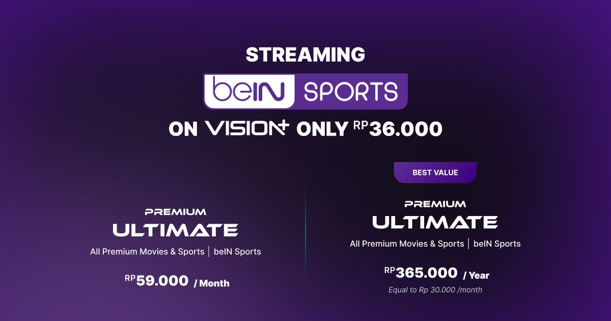 Live Streaming beIN Sports di Vision+